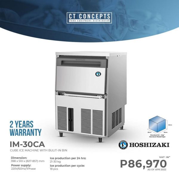 Máy Làm đá Viên 22-25kg/ngày Hoshizaki IM-30CA - Thiết Bị Mita